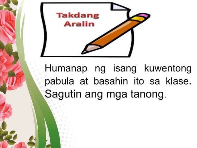 FILIPINO 6 Q1 Nasasagot ang tanong tungkol sa pabula, etc.....pptx