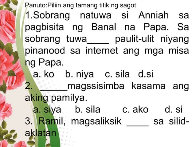 FILIPINO 6 Q1 Nasasagot ang tanong tungkol sa pabula, etc.....pptx