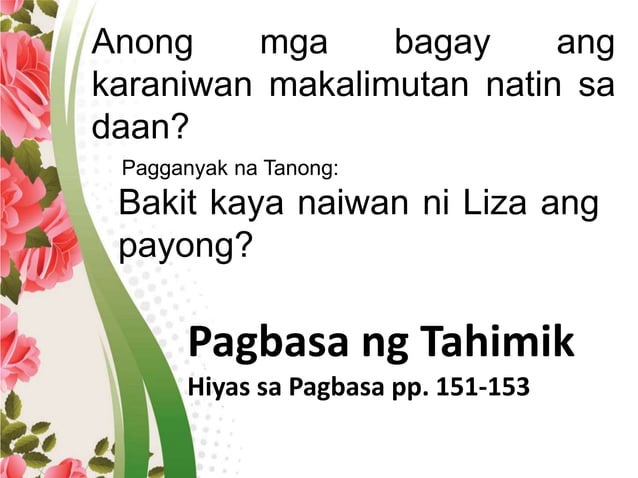 FILIPINO 6 Q1 Nasasagot ang tanong tungkol sa pabula, etc.....pptx