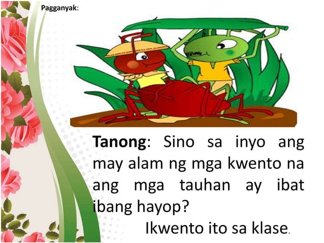 FILIPINO 6 Q1 Nasasagot ang tanong tungkol sa pabula, etc.....pptx