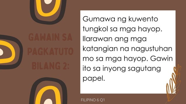 Filipino 6 Q1 Week 1-Pagsagot ng mga Tanong Tungkol sa NapakingganNabasang mga Pabula, Kuwento ...