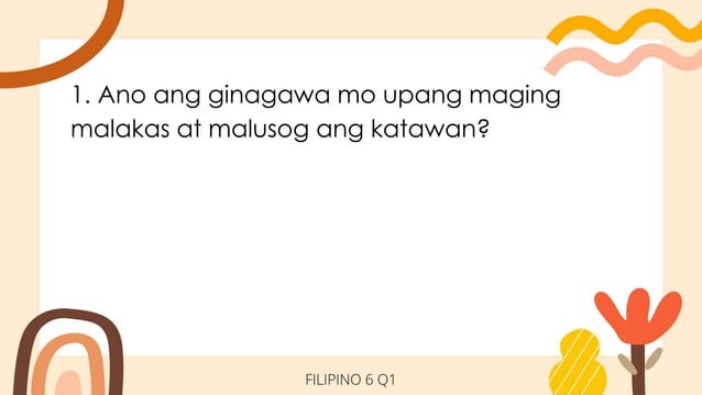 Filipino 6 Q1 Week 1-Pagsagot ng mga Tanong Tungkol sa NapakingganNabasang mga Pabula, Kuwento ...