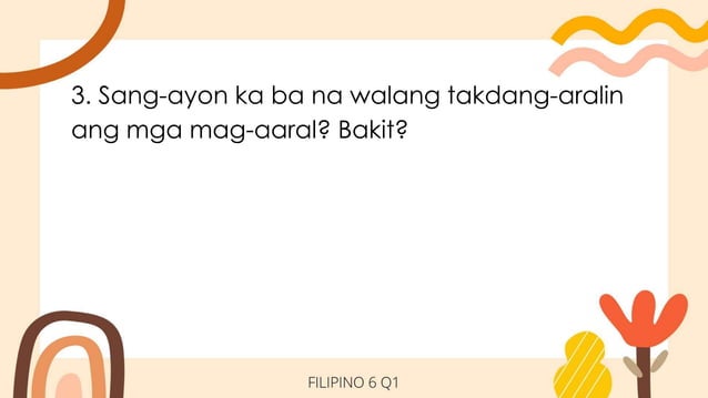 Filipino 6 Q1 Week 1-Pagsagot ng mga Tanong Tungkol sa NapakingganNabasang mga Pabula, Kuwento ...