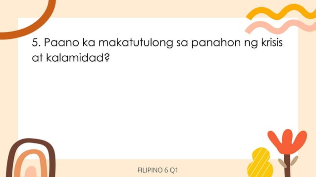 Filipino 6 Q1 Week 1-Pagsagot ng mga Tanong Tungkol sa NapakingganNabasang mga Pabula, Kuwento ...