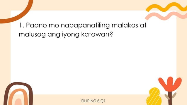 Filipino 6 Q1 Week 1-Pagsagot ng mga Tanong Tungkol sa NapakingganNabasang mga Pabula, Kuwento ...
