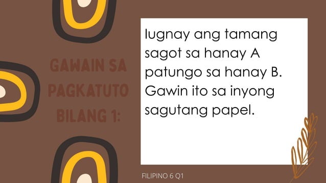 Filipino 6 Q1 Week 1-Pagsagot ng mga Tanong Tungkol sa NapakingganNabasang mga Pabula, Kuwento ...