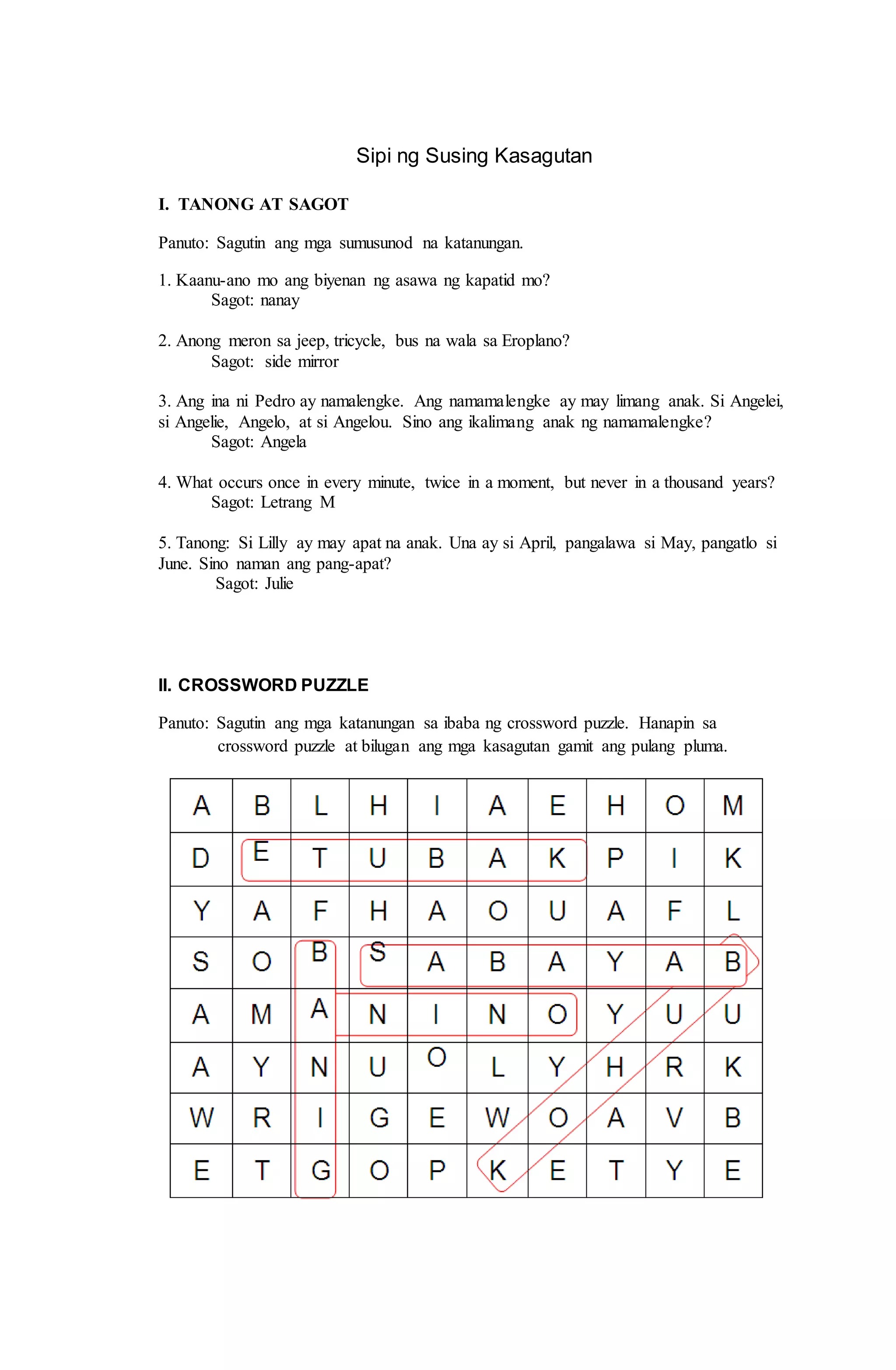 Filipino 7pagsusulit. | DOCX