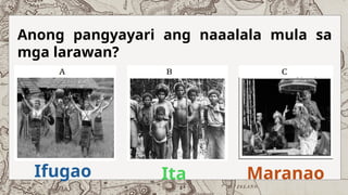 FILIPINO 7 Unang Markahan: Kaligirang Pangkasaysayan sa Panahon ng mga ...