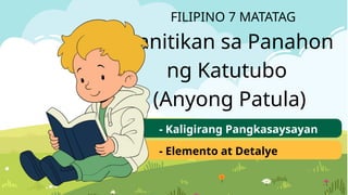 Filipino 7 Q1 WEEK 1 PowerPoint presentation | PPTX