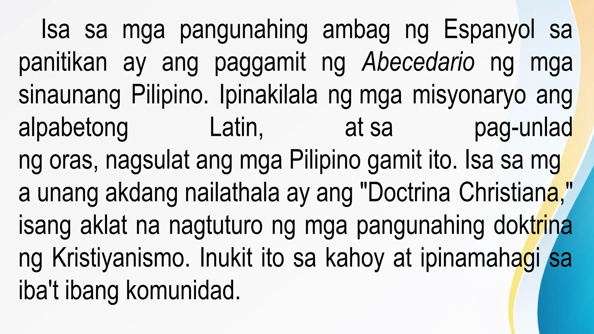 panitikan sa bansang pilipinas sa panahon ng pananakop ng mga espanyol ...