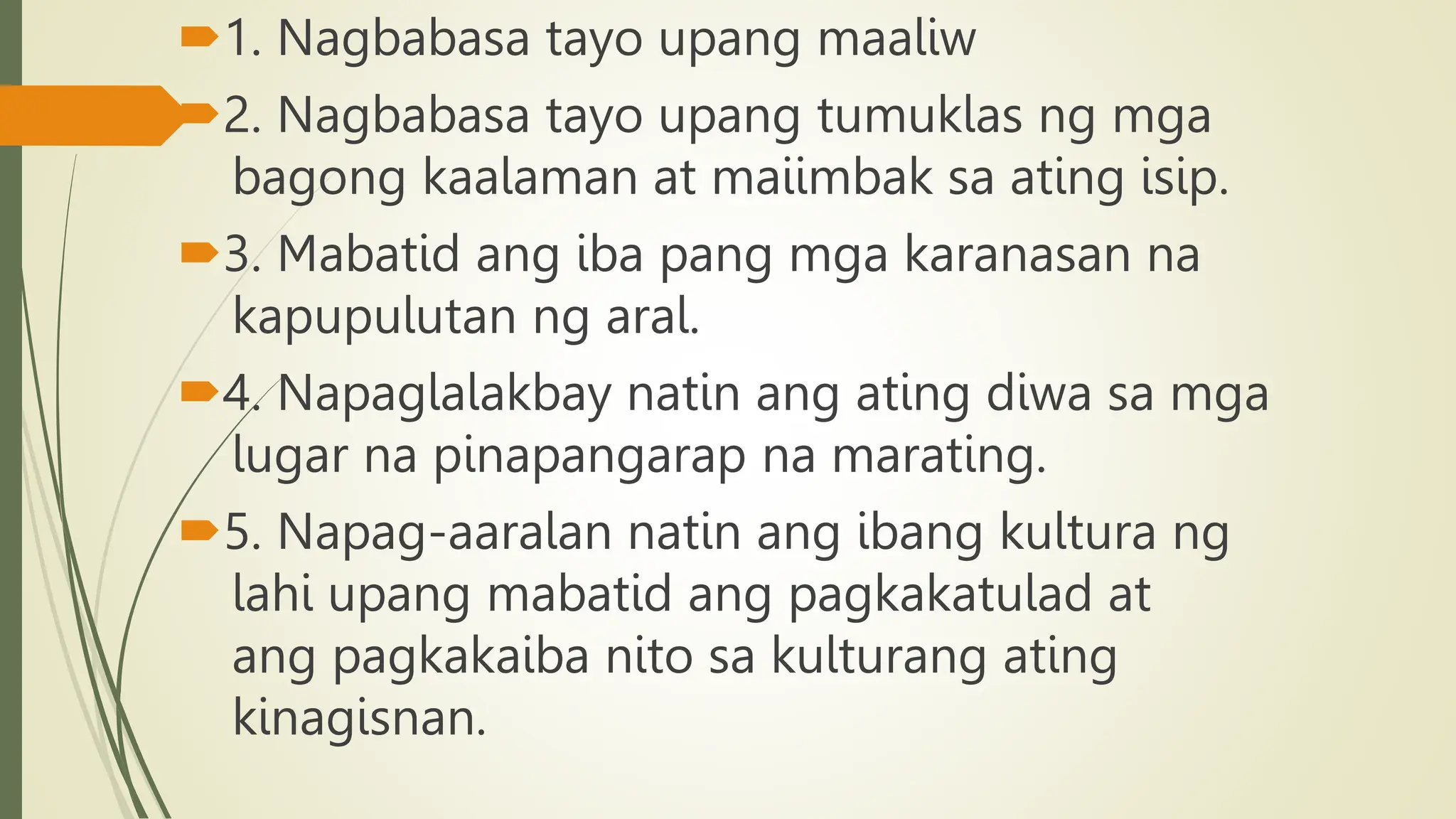 Filipino 8: Mga batayang kasanayan sa pagbasa at pagsusuri ng mga uri ...