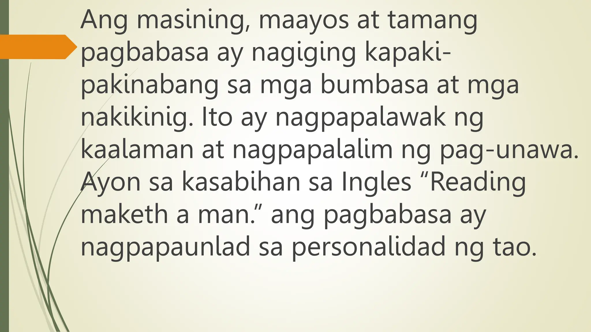 Filipino 8: Mga batayang kasanayan sa pagbasa at pagsusuri ng mga uri ...
