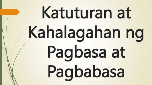 Filipino 8: Mga batayang kasanayan sa pagbasa at pagsusuri ng mga uri ...