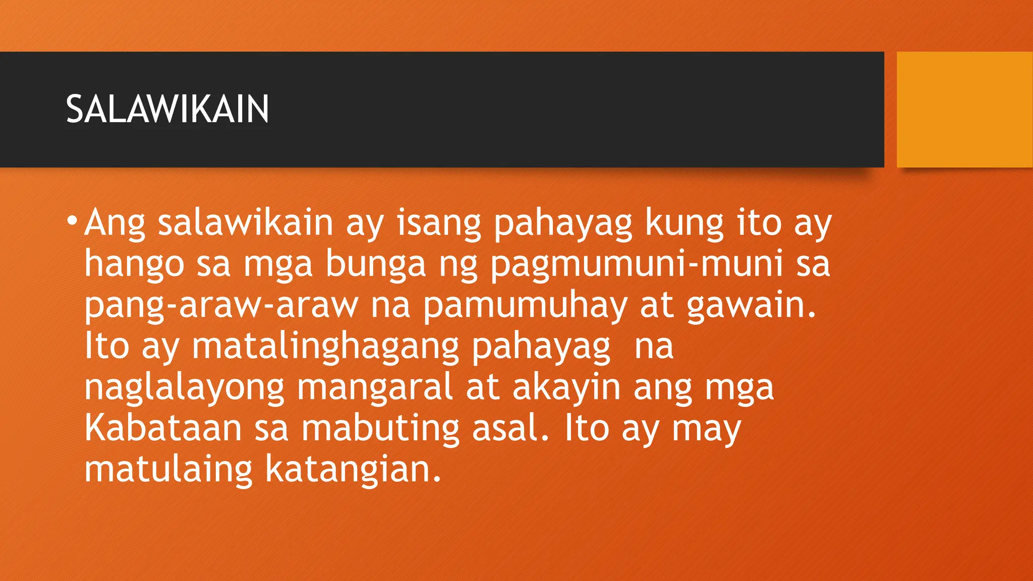 FILIPINO 8-ARALIN 1-Mga Karunungang-Bayan- Bigtong, Salawikain ...
