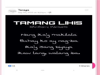 Tanaga at Haiku Filipino 8 MELC based lesson | PPTX
