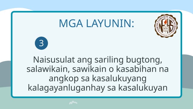 Filipino 8 - Karunungang- Bayan Unang Linggo | PPT