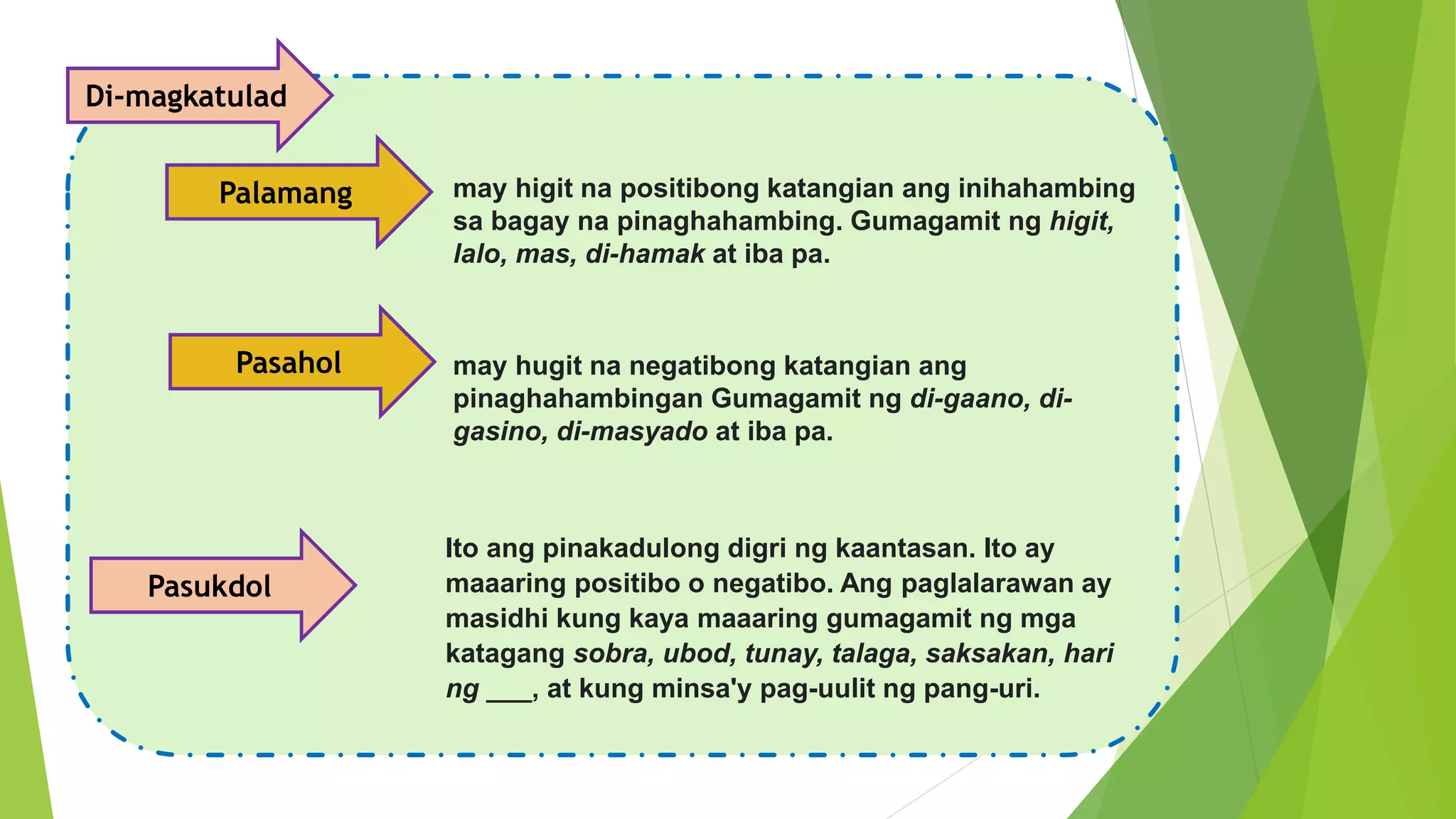 Filipino 8 pang uri | PPTX