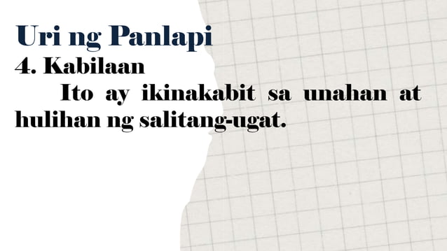 FILIPINO 8 PANLAPI unang markahan sa filipino 8 panlapi | PPT