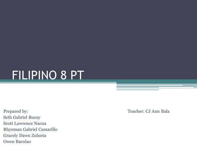FIlipino PPT for dmdjdjfskfnskfdnsfwhiefeninwi | PPTX