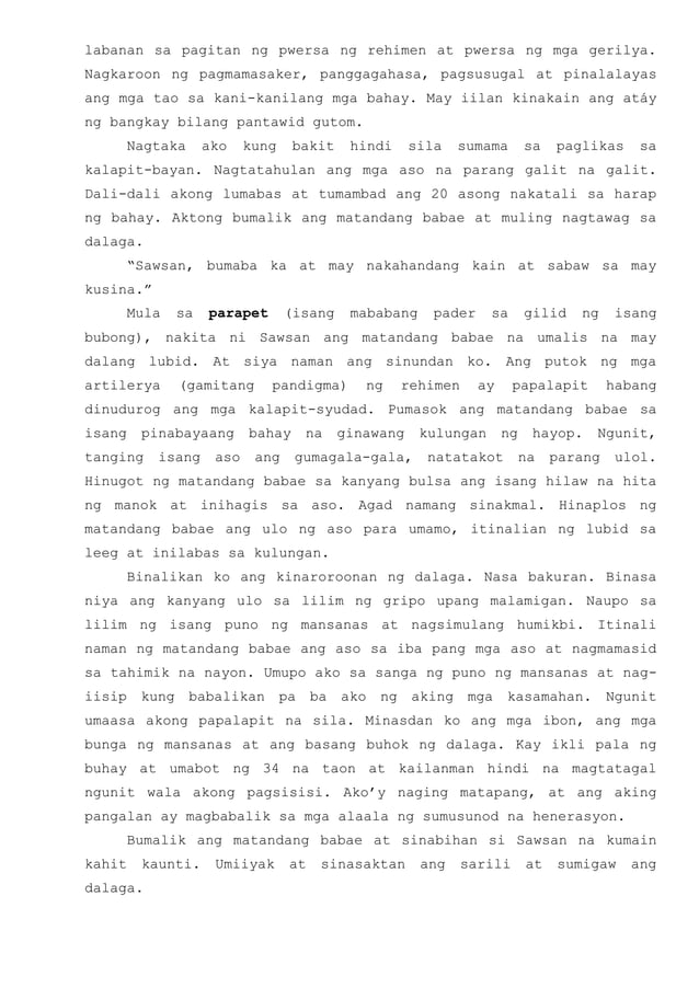 FILIPINO 9. aNG inabandonang nayon PARA SA.docx