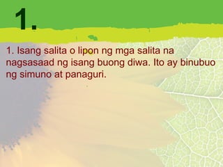 FILIPINO 9 Panitikang Asyano Pantulong na PPT | PPTX