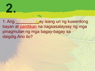 FILIPINO 9 Panitikang Asyano Pantulong na PPT | PPTX