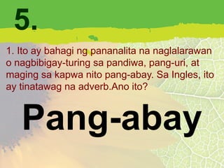 FILIPINO 9 Panitikang Asyano Pantulong na PPT | PPTX