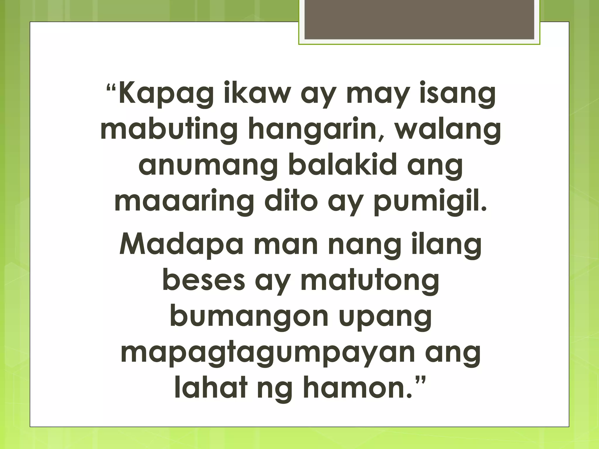 Filipino 9 Ang Puting Tigre | PPT