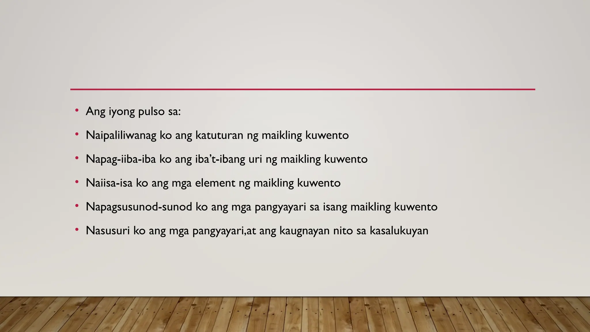 Filipino 9- Aralin 1 Week 1. short story | PPTX