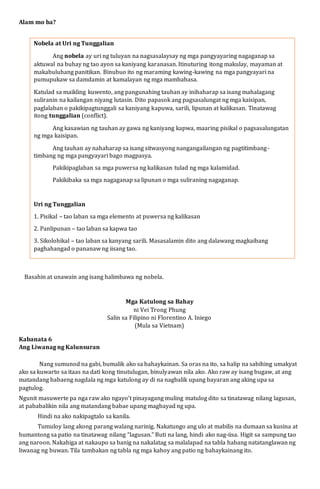 Modyul 9-Nobela | DOCX