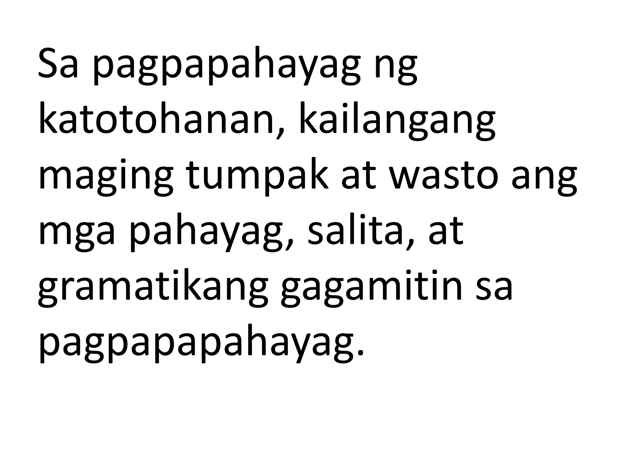 Filipino 9 Mga Ekspresyong Nagpapahayag ng Katotohanan at Opinyon | PPTX