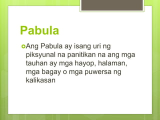 Filipino 9 Pabula | PPTX