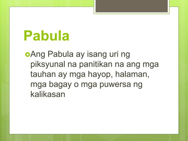 Filipino 9 Pabula | PPTX