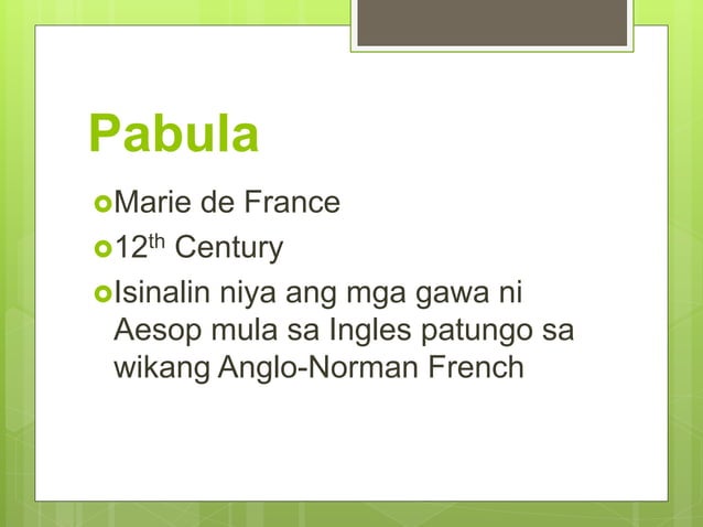 Filipino 9 Pabula | PPT