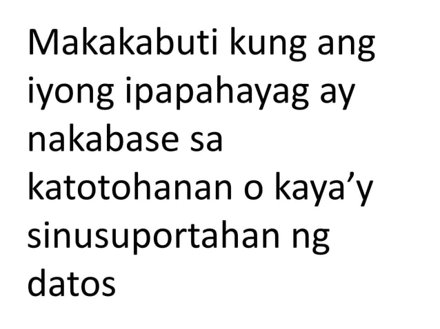 Filipino 9 Paggamit ng Angkop na mga Pahayag sa Pagbibigay ng Opinyon o Pananaw | PPTX