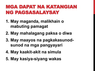 Filipino 9 Pagsasalaysay | PPTX