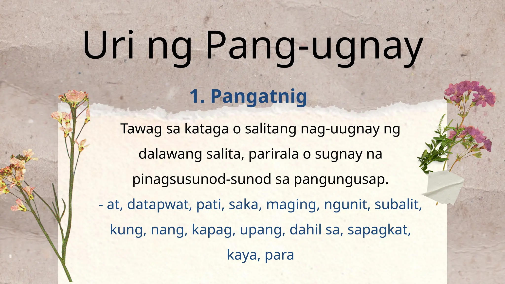 Aralin sa Filipino 9 Ang PANG-UGNAY.pptx