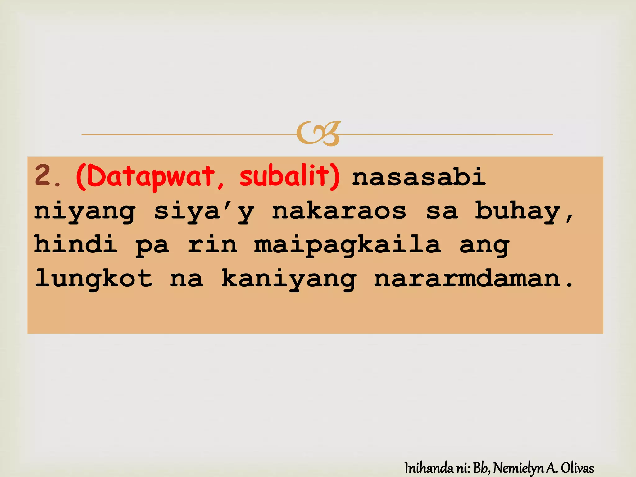 Filipino 9- Pangatnig at Transitional Devices | PPTX