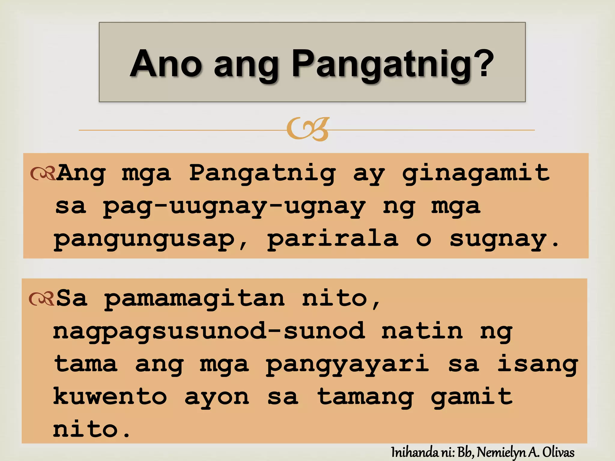 Filipino 9- Pangatnig at Transitional Devices | PPTX