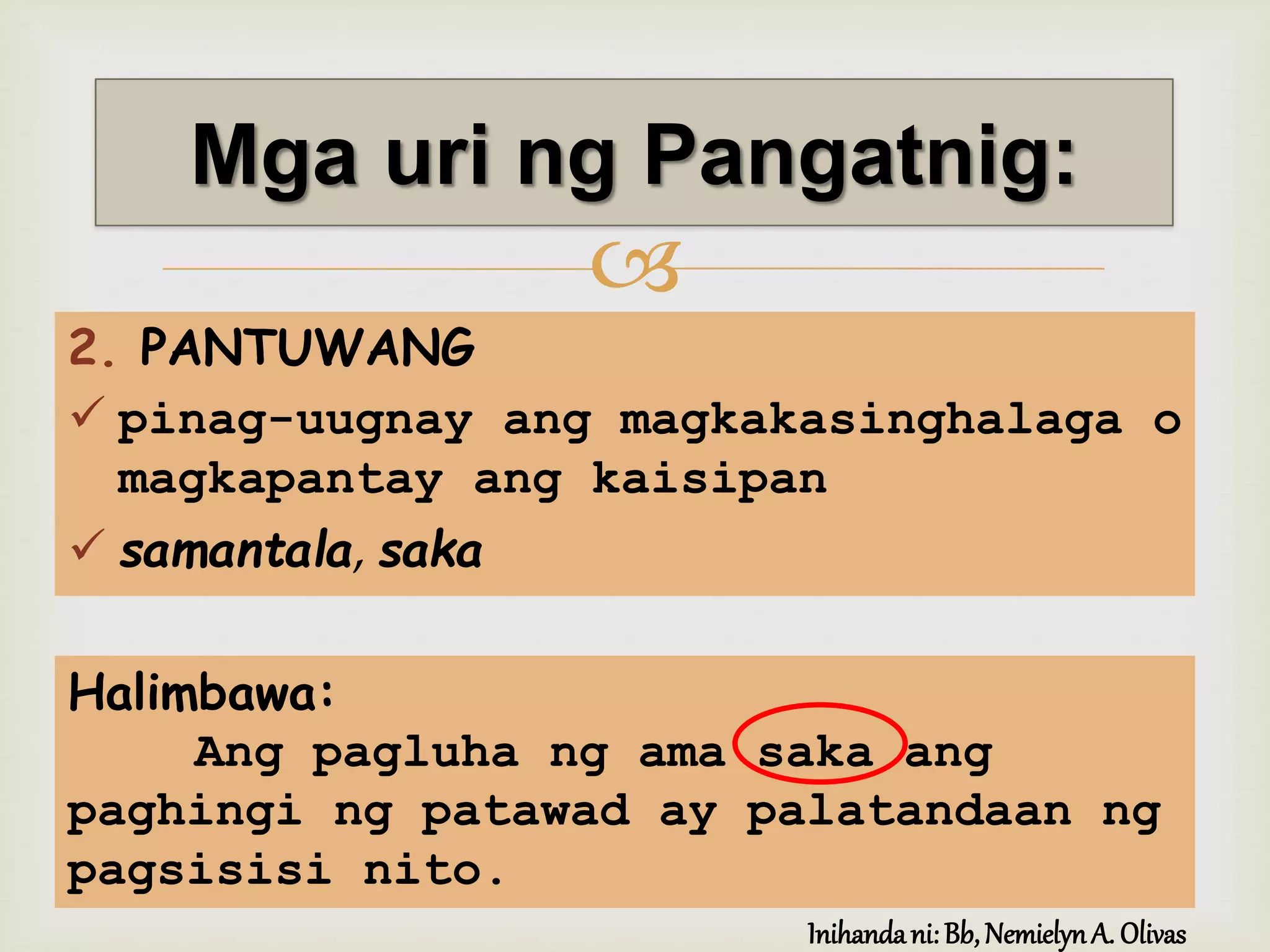 Filipino 9- Pangatnig at Transitional Devices | PPTX