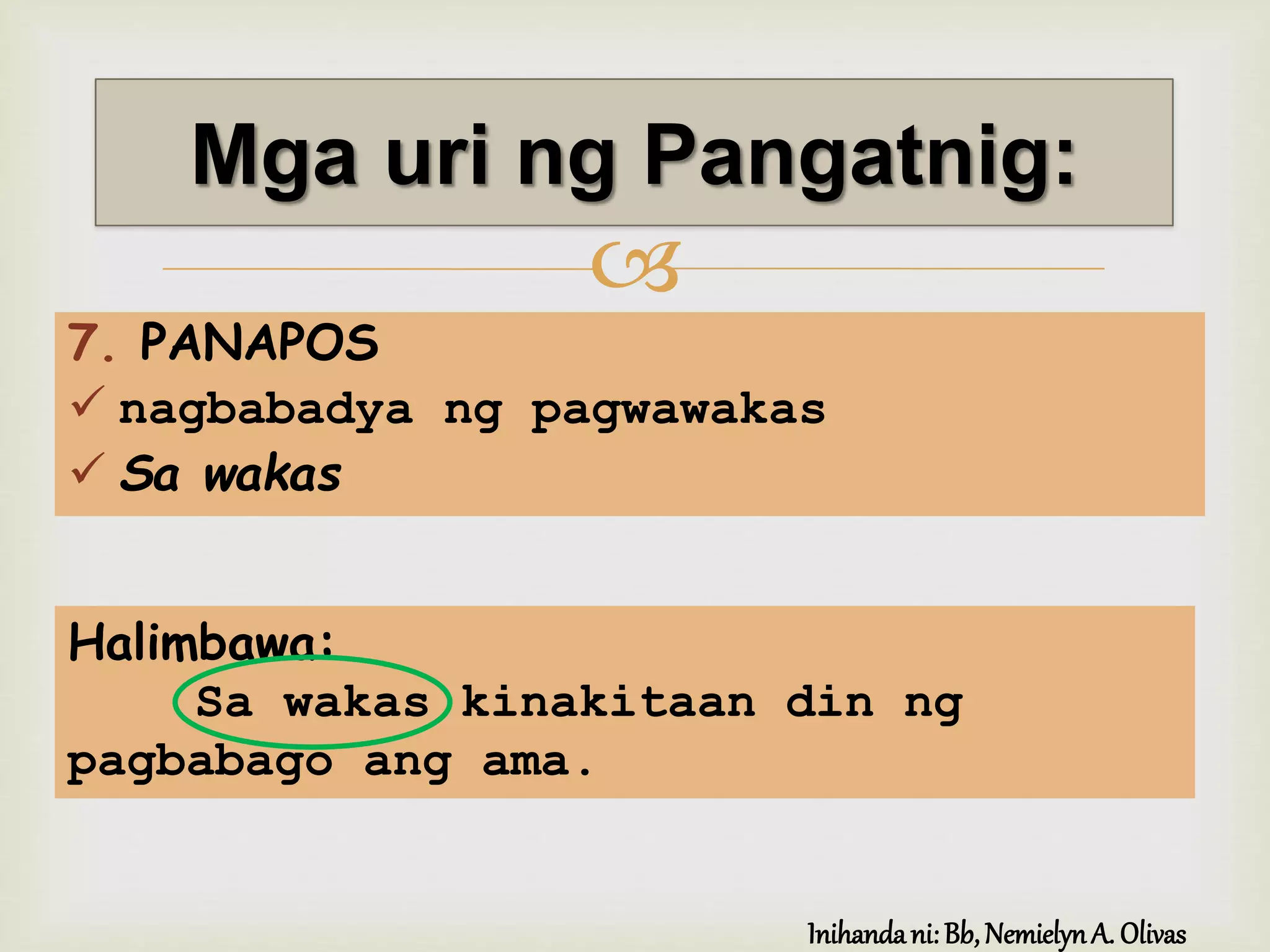 Filipino 9- Pangatnig at Transitional Devices | PPTX