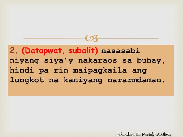 Filipino 9- Pangatnig at Transitional Devices | PPTX