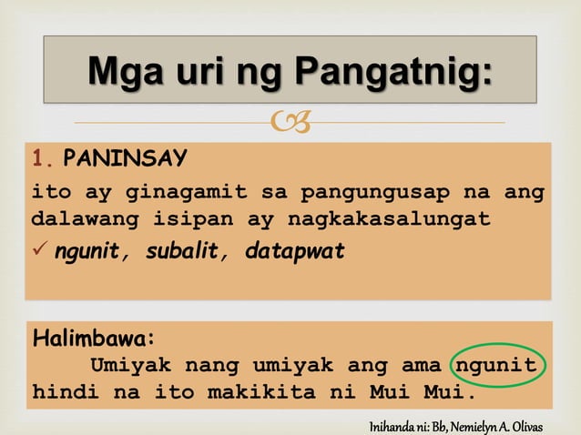 Filipino 9- Pangatnig at Transitional Devices | PPTX