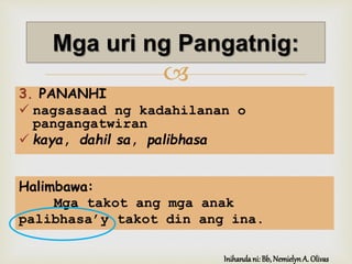 Filipino 9- Pangatnig at Transitional Devices | PPTX