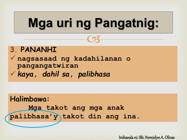 Filipino 9- Pangatnig at Transitional Devices | PPTX