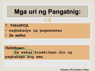 Filipino 9- Pangatnig at Transitional Devices | PPTX