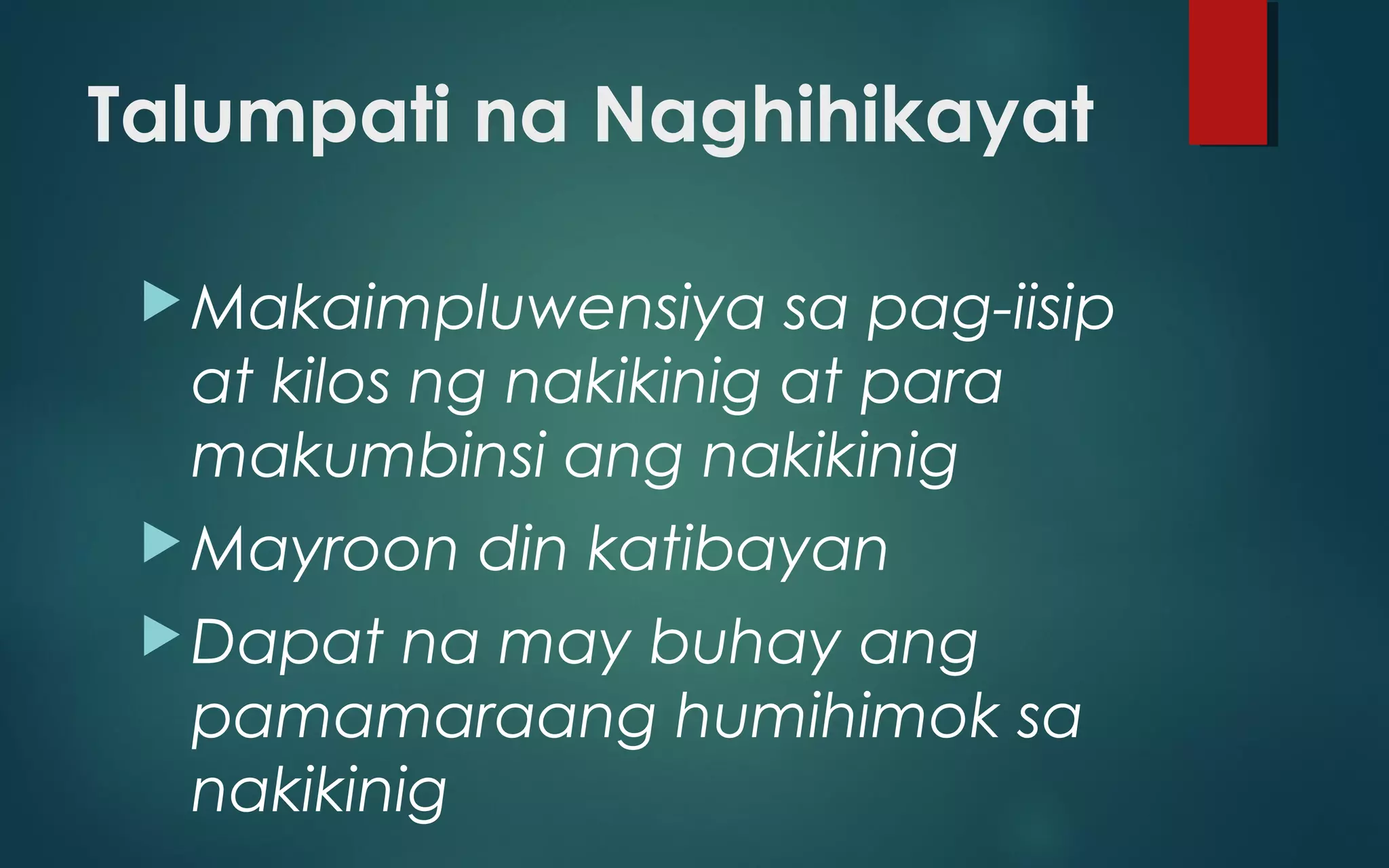 Filipino 9 Talumpati | PPT