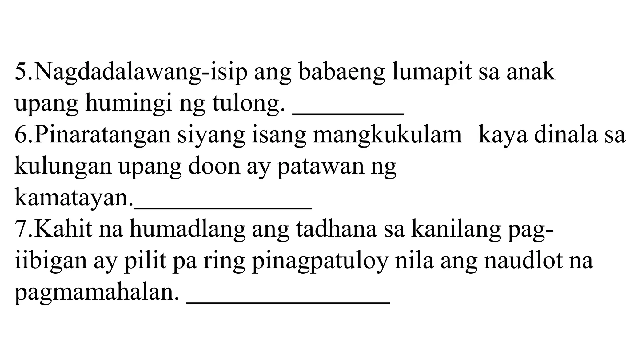 Filipino 9 - Tunggalian (Mga Halimbawa ng Tunggalian).pptx