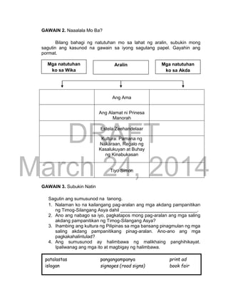Filipino Module Grade 9 lm draft 3.24.2014