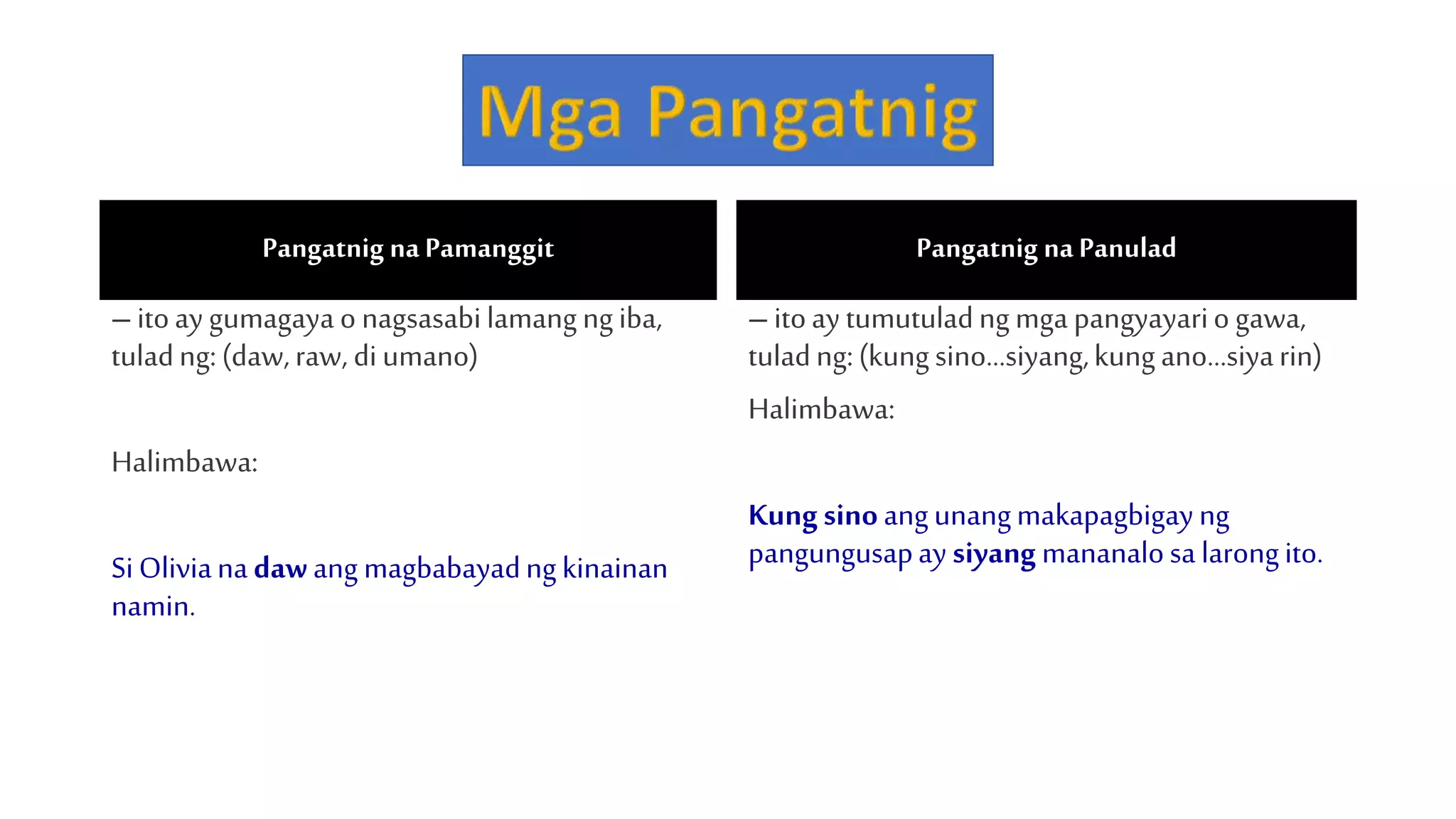 Filipino 9 paggamit ng mga pang ugnay at transitional devices | PPTX